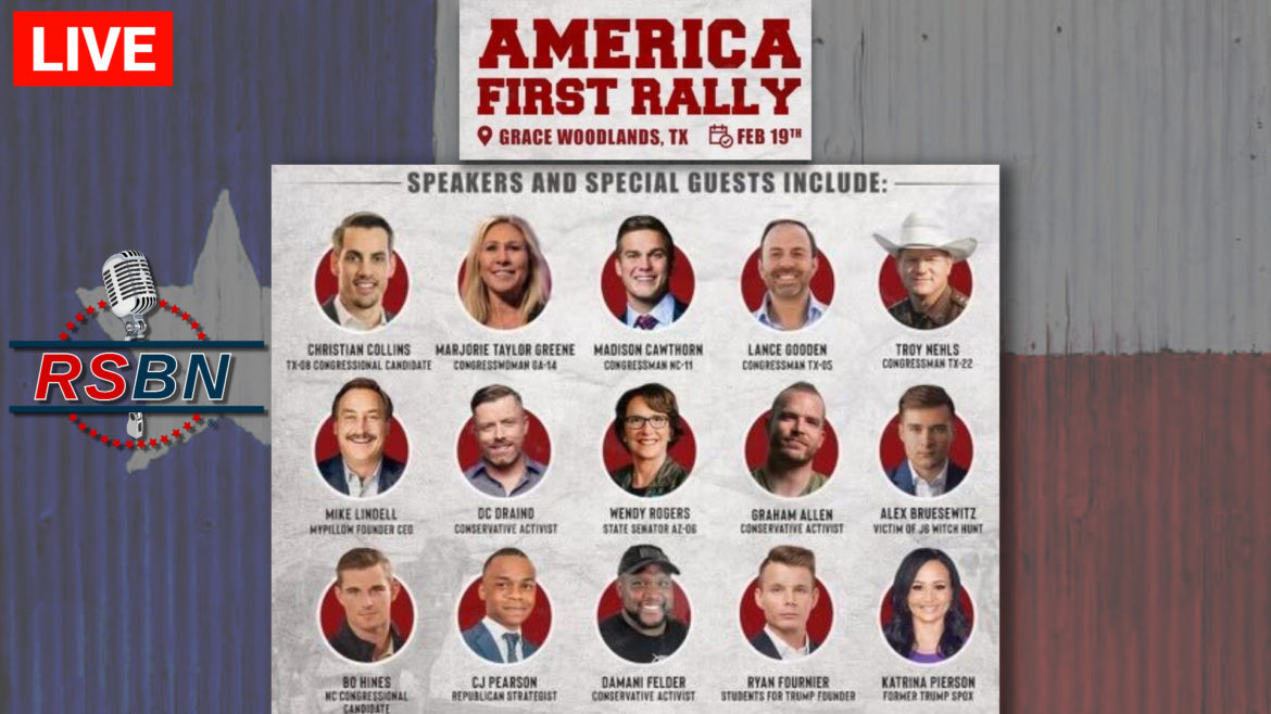 LIVE: America First Rally ft. Christian Collins, Mike Lindell, Marjorie ...