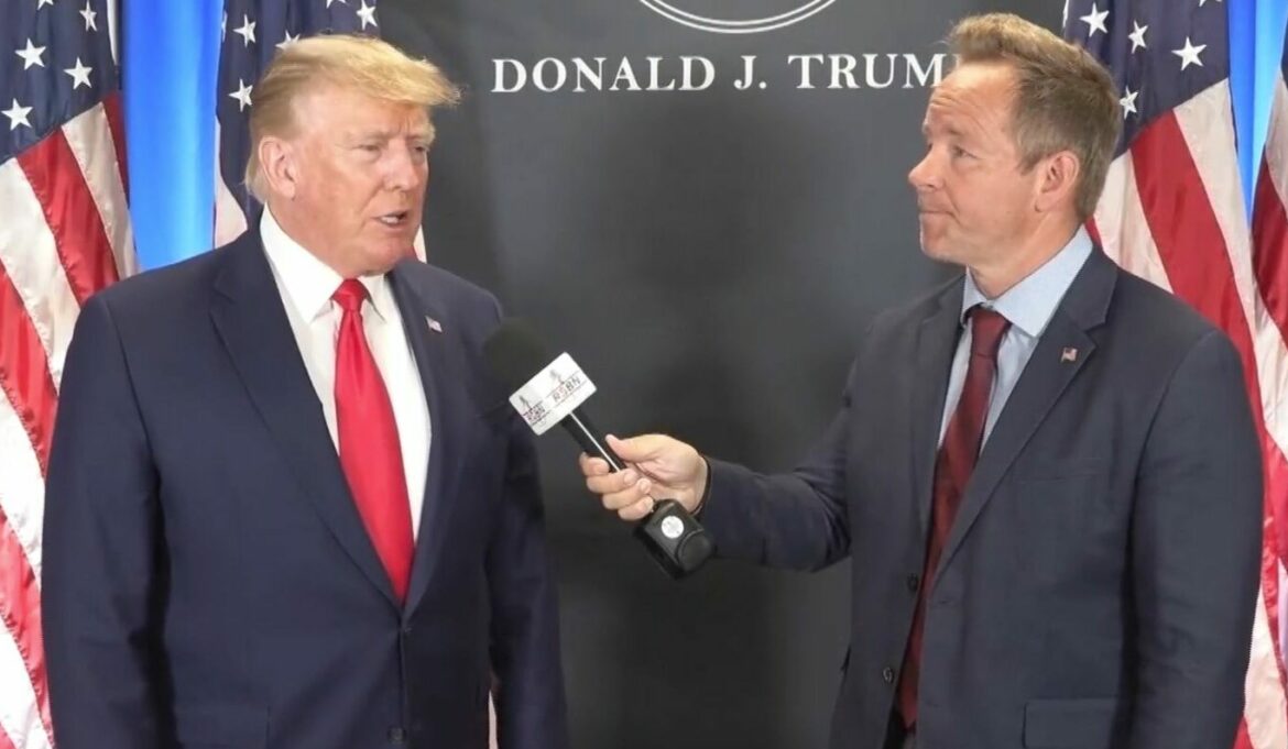 President Trump discusses the ‘laptop from hell’ with RSBN’s Brian Glenn