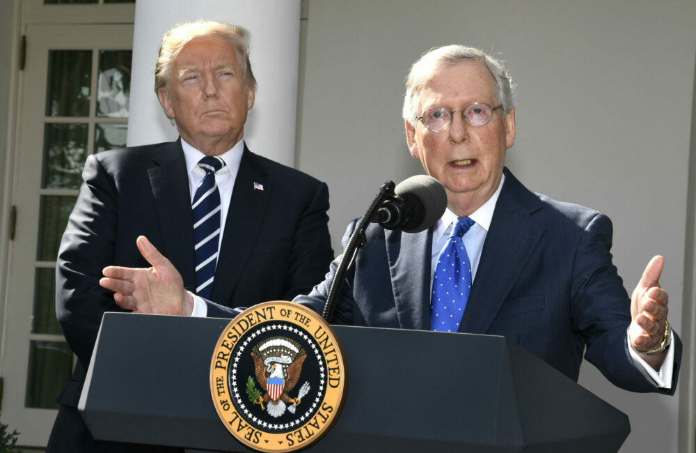Trump takes credit for Mitch McConnell’s devastating poll numbers