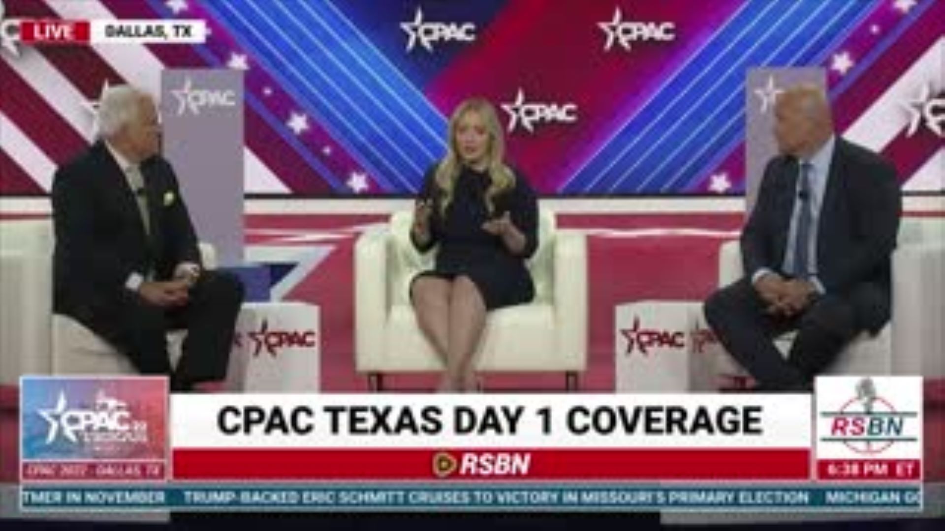 CPAC 2022 in Dallas, Tx | Interview With Matthew Whitaker and Megan ...