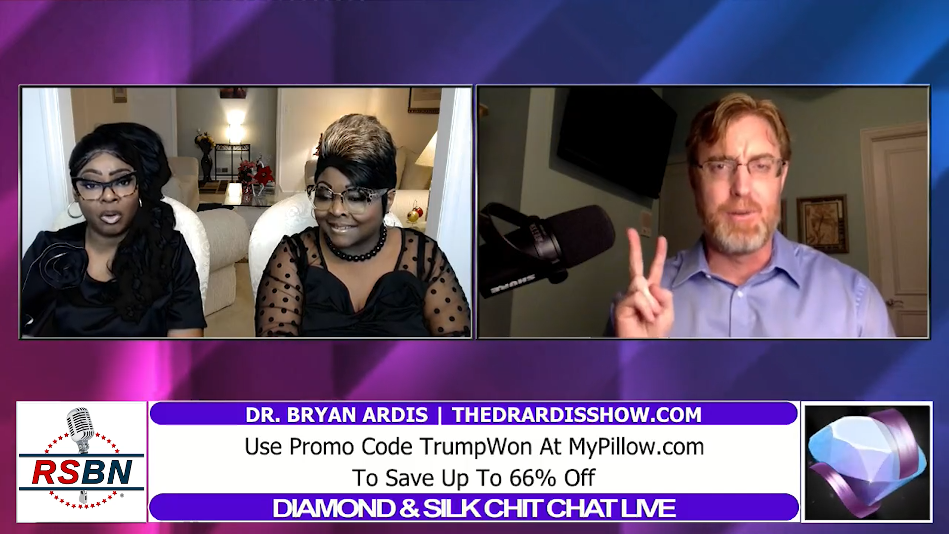 Watch: Diamond & Silk Chit Chat Live Joined by: Dr. Bryan Ardis 10/10/22