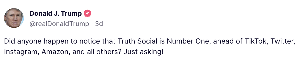 Trump lands back on Forbes 400 as Truth Social tops the charts