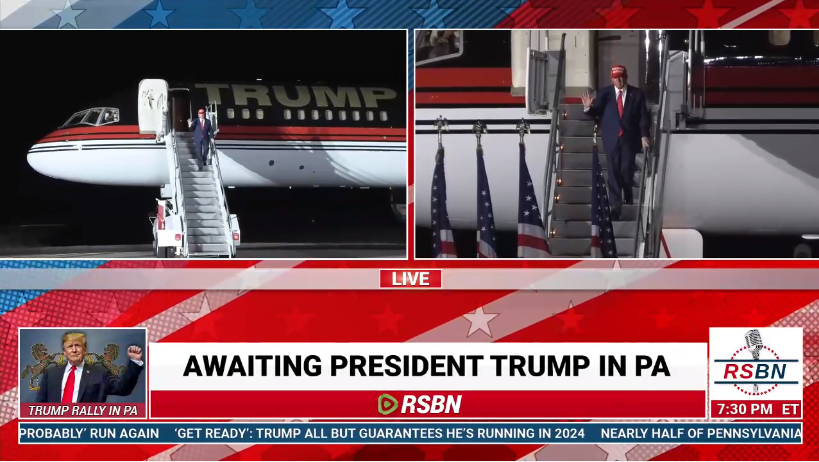 Trump makes executive entrance in Trump Force One, brings hope to ...