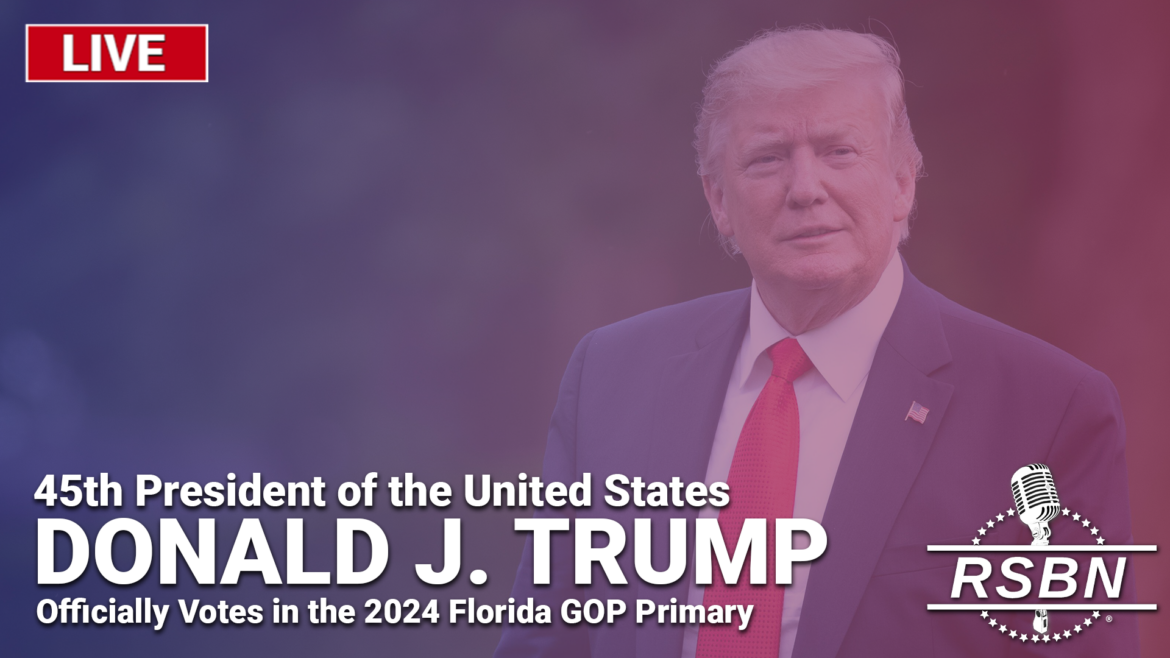LIVE: President Trump Officially Votes in the 2024 Florida GOP Primary ...