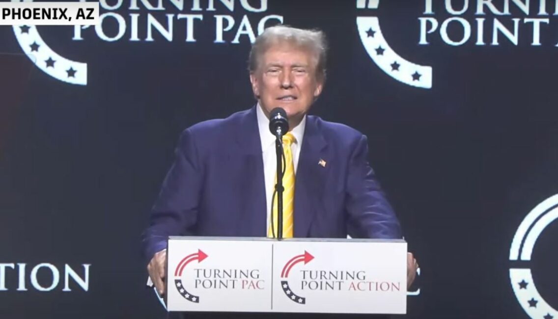 Here are the TOP questions Trump answered at Turning Point Action’s ...