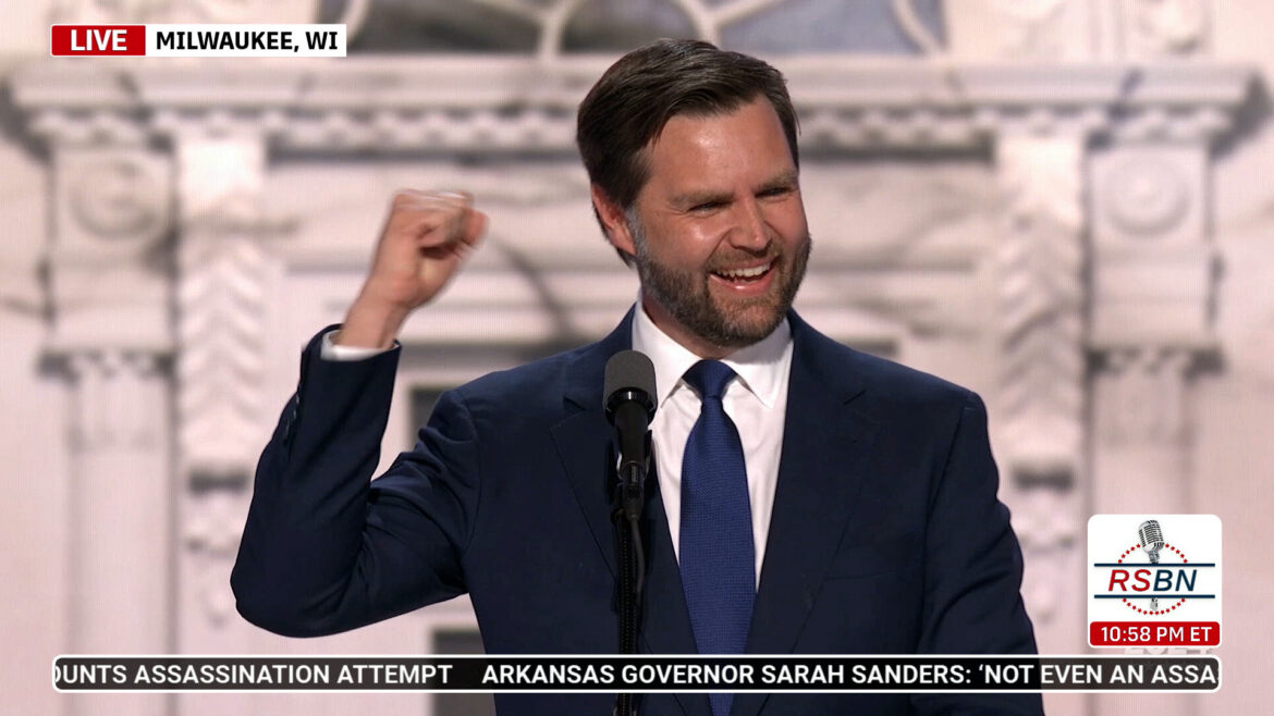 WATCH: Vice Pres. Nominee J.D. Vance at 2024 RNC in Milwaukee, WI – 7 ...