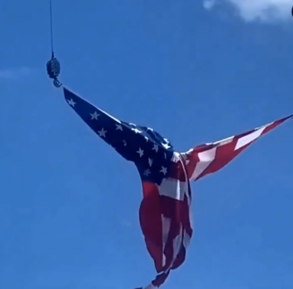 Sean Parnell confirms photos of angel-like American flag are real