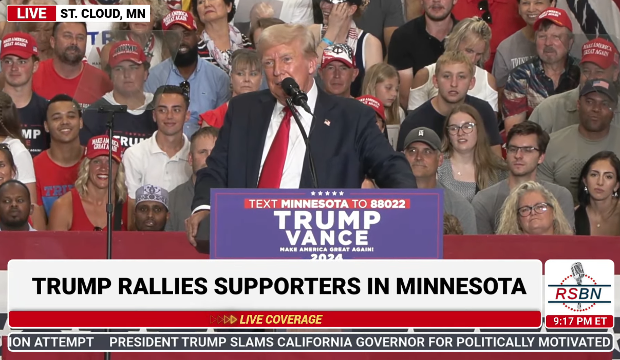 Trump makes good on ‘big play’ for Minnesota, SLAMS Kamala’s crime ...