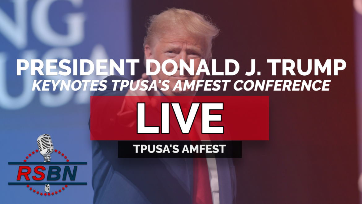 LIVE: President Donald J. Trump Keynotes TPUSA’s AmFest 2024 Conference ...