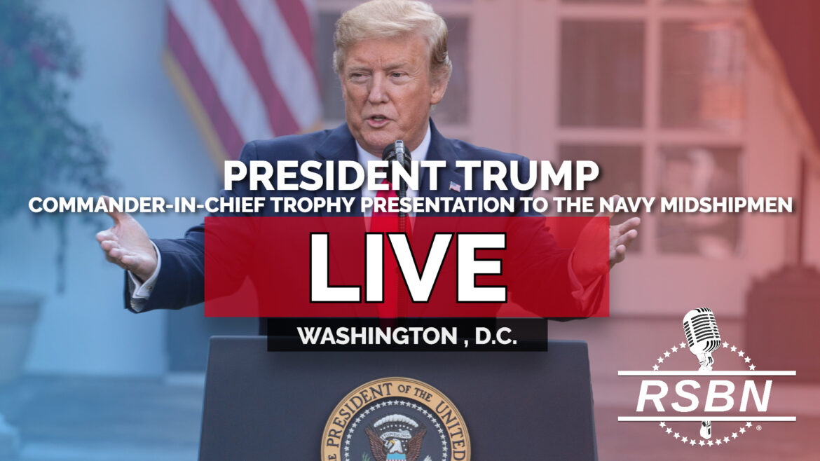 LIVE: President Trump at Commander-in-Chief Trophy Presentation to the ...