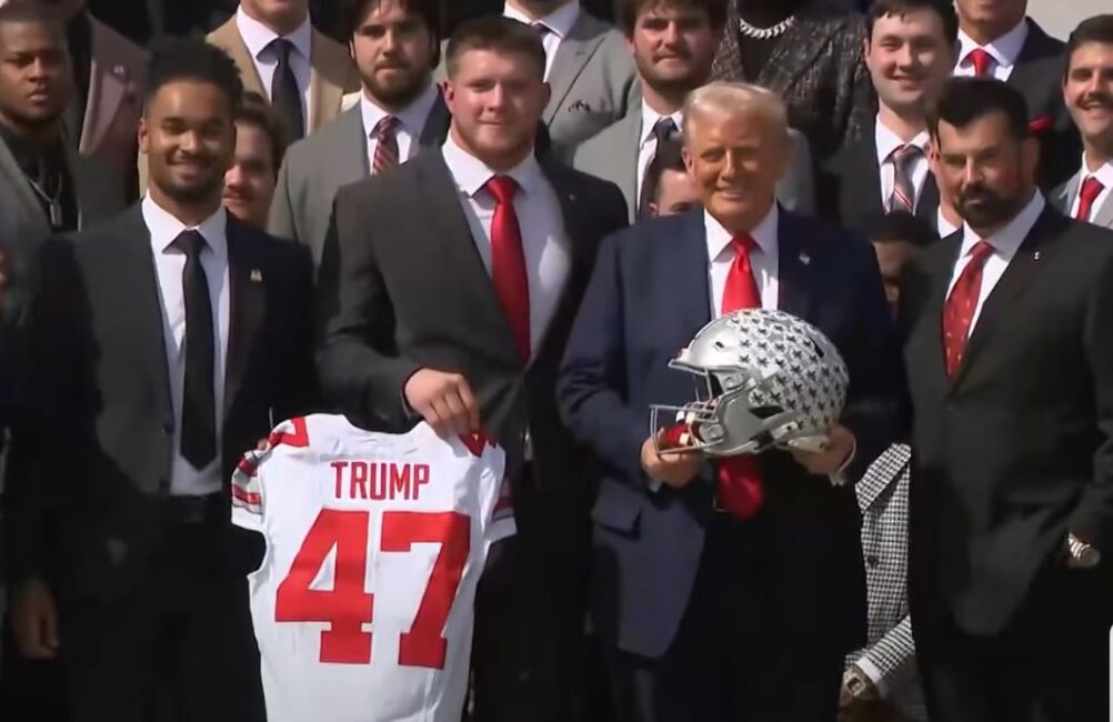 Trump and Vance welcome Ohio State Buckeyes to White House to celebrate ...