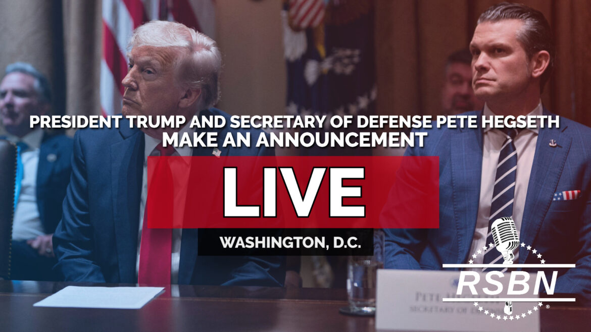 LIVE: President Trump and Secretary of Defense Pete Hegseth Make an ...