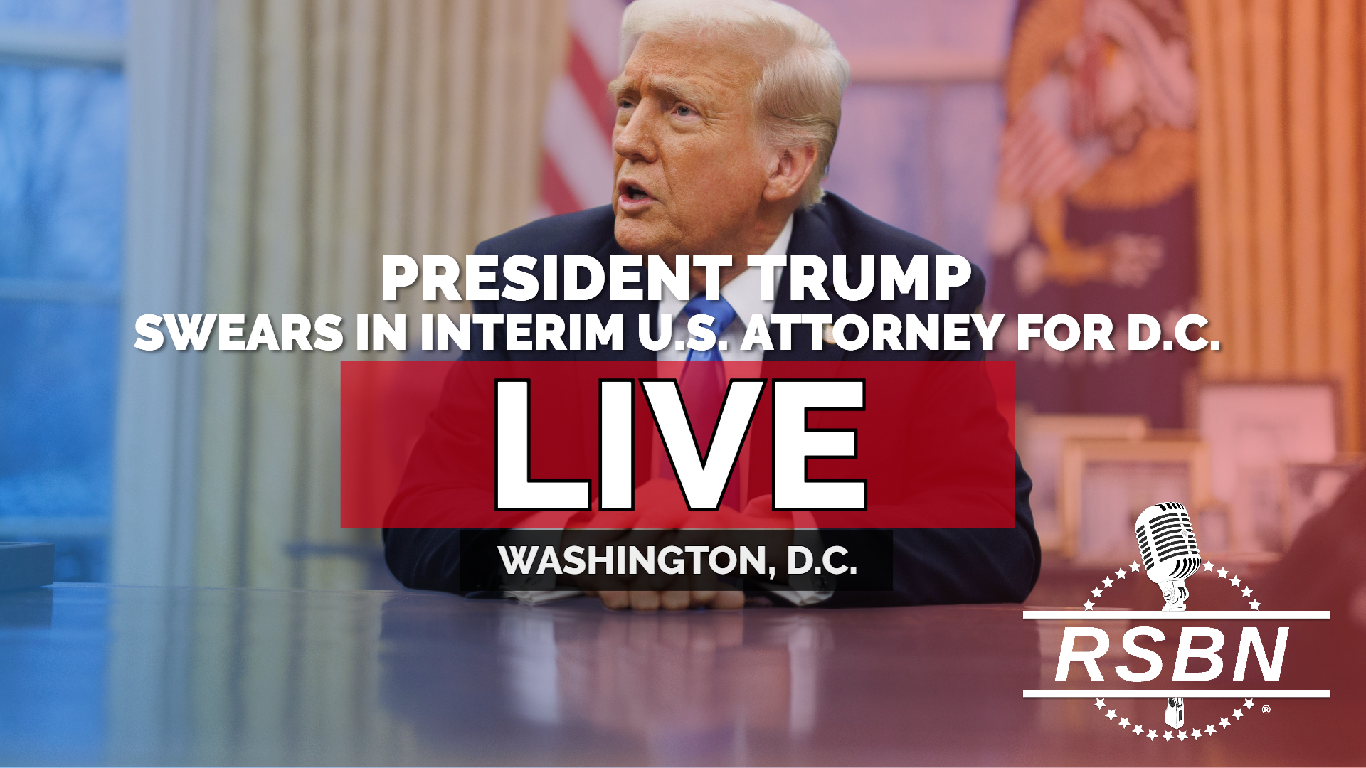 LIVE: President Trump Swearing-In Ceremony for the U.S. Attorney of D.C ...