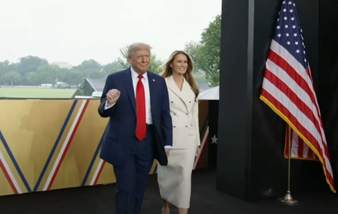 For his birthday, President Trump attends EPIC anniversary parade for ...