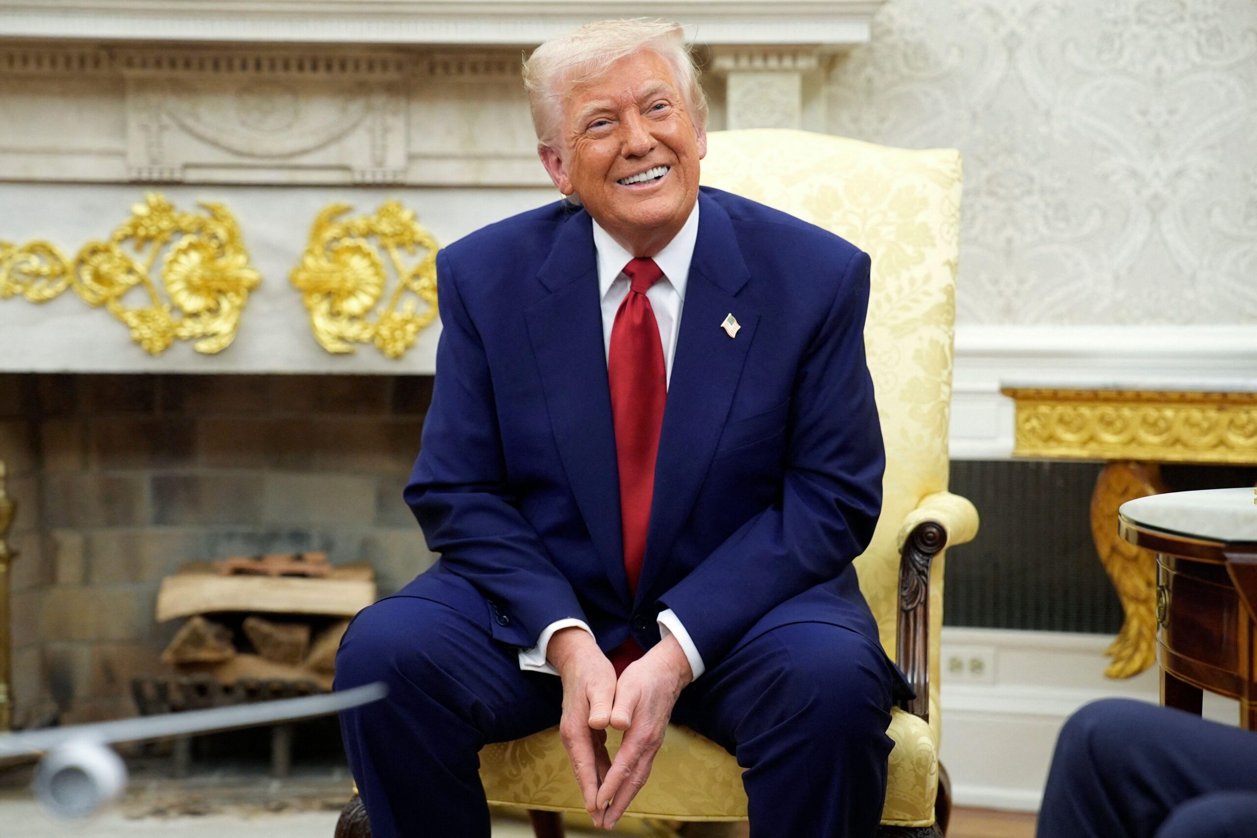 President Trump donates first paycheck of second term to White House ...