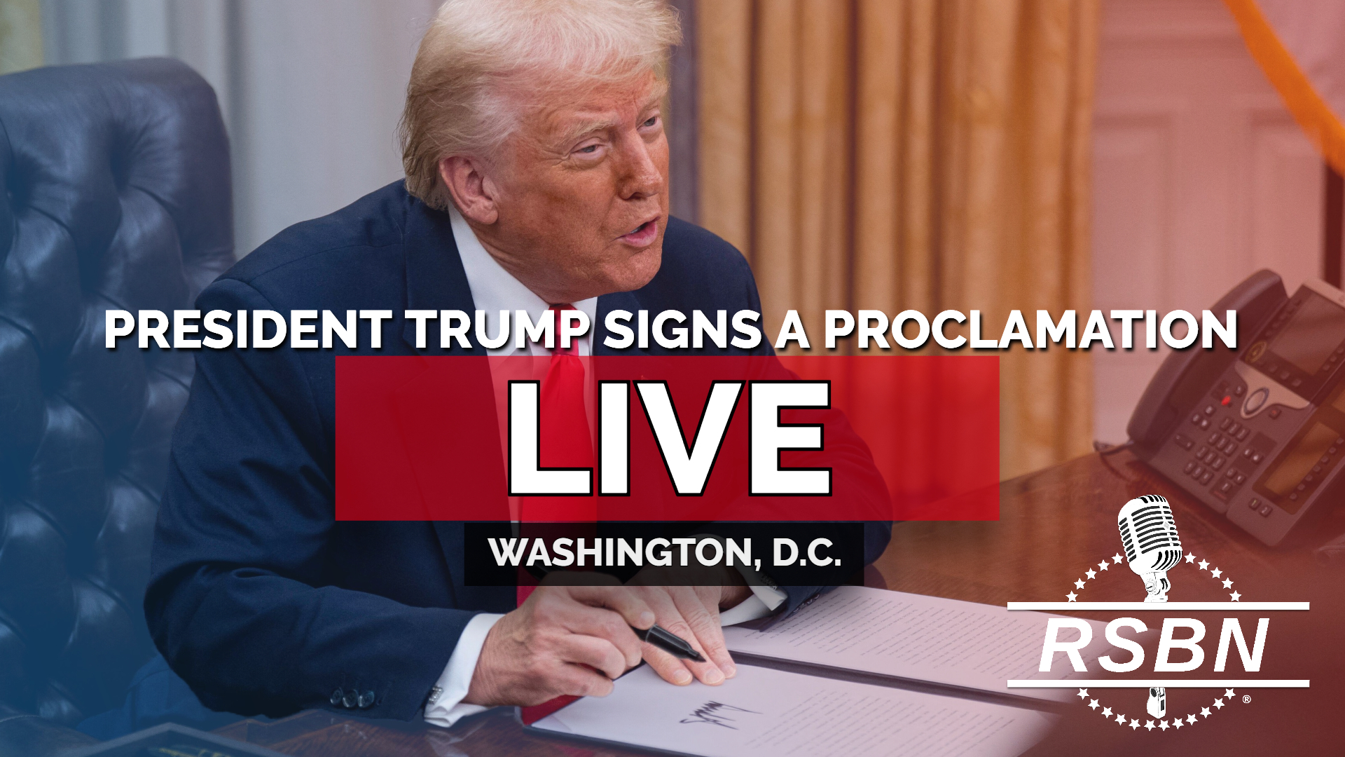 LIVE: President Trump Signs a Proclamation – 9/9/25