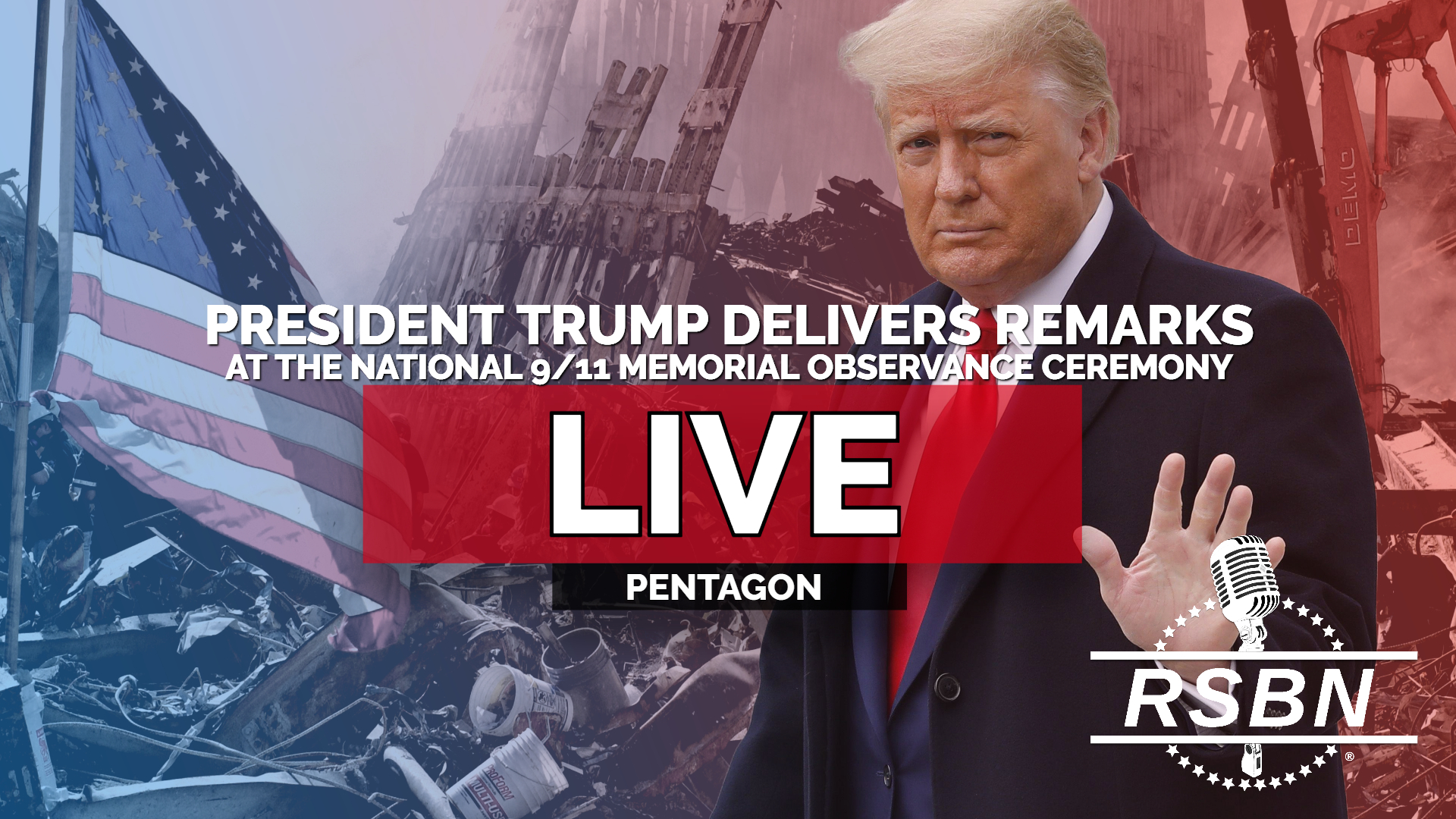 LIVE: President Trump Speaks at the National 9/11 Pentagon Memorial ...