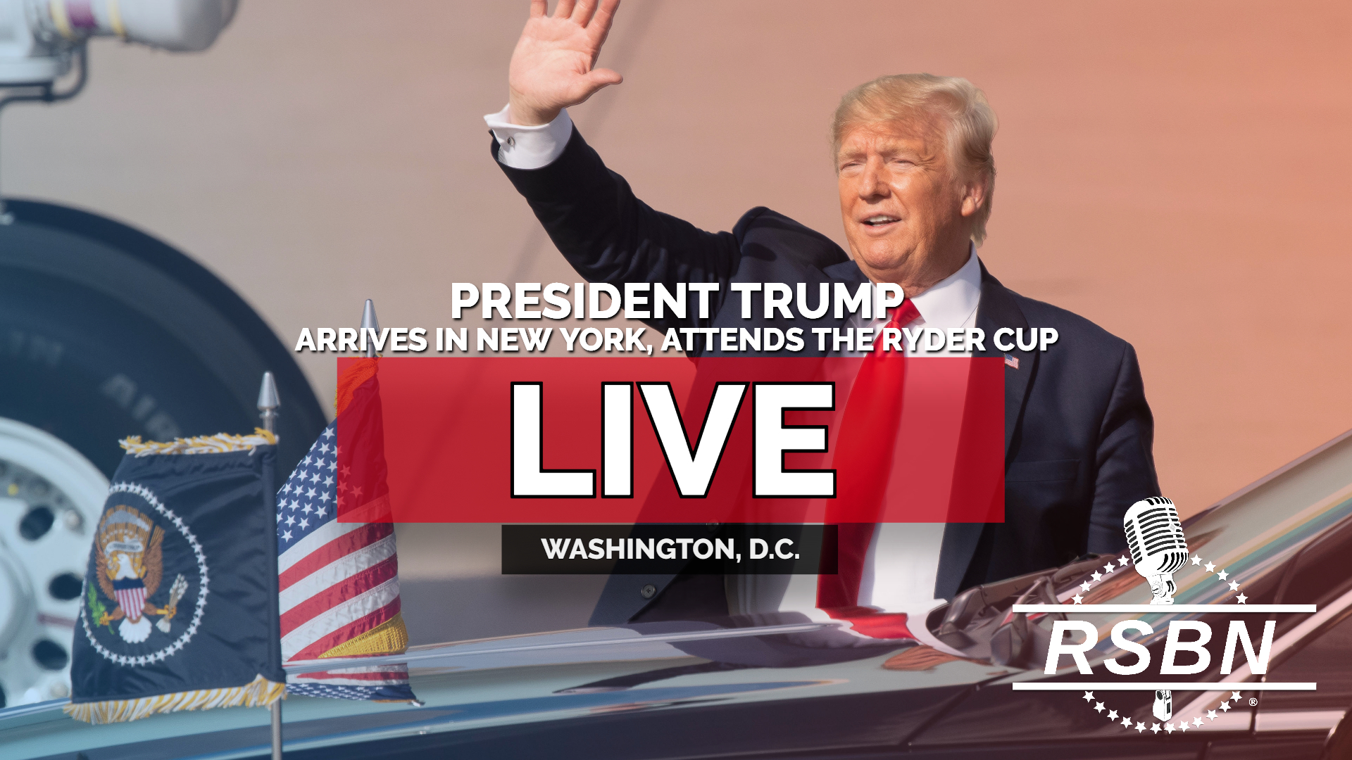 LIVE: President Trump Arrives in New York, Attends the Ryder Cup – 9/26/25