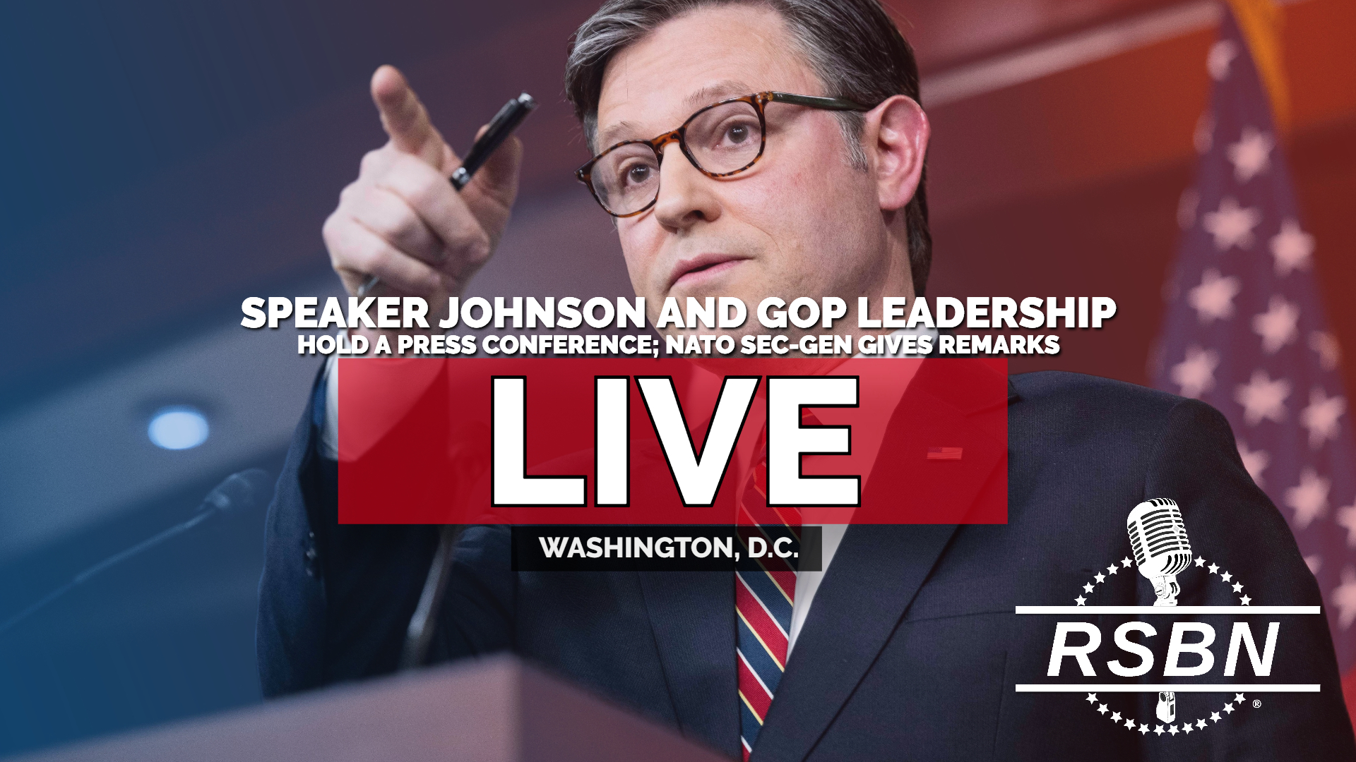 LIVE: Speaker Johnson and GOP Leadership Hold a Press Conference; NATO ...