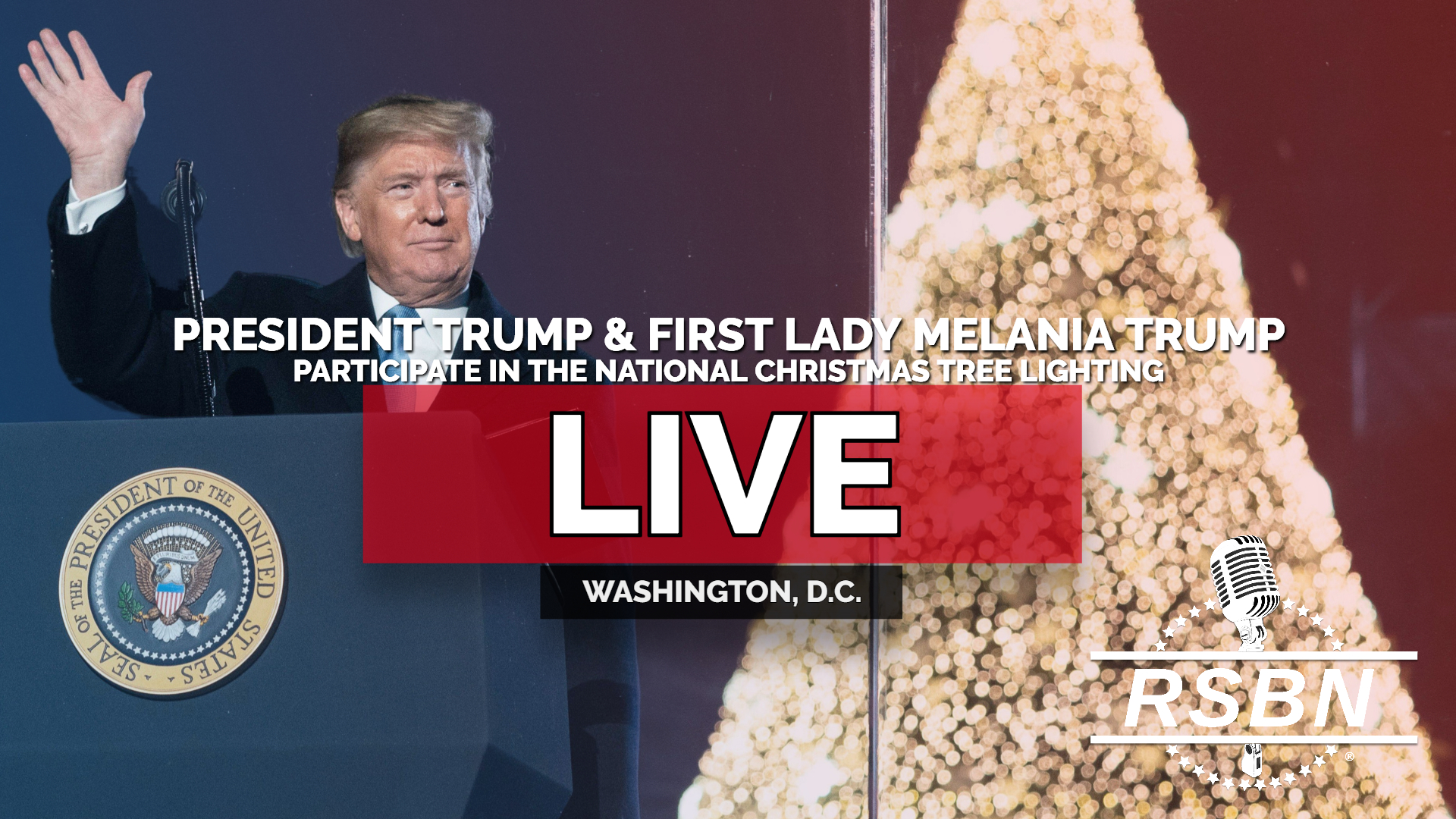 LIVE: President Trump & First Lady Melania Trump Join the National ...