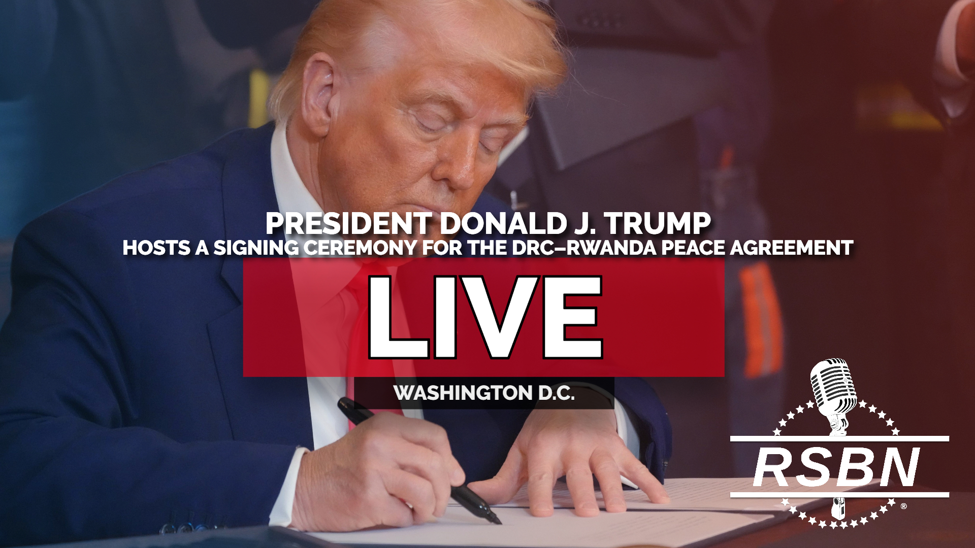 LIVE: President Trump Hosts a Signing Ceremony for the DRC–Rwanda Peace ...