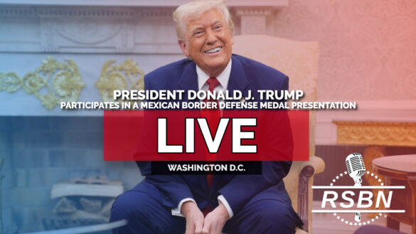 LIVE: President Trump Participates in a Mexican Border Defense Medal ...